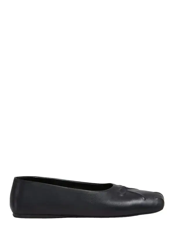 Marni Leather Ballerina Shoes - Black