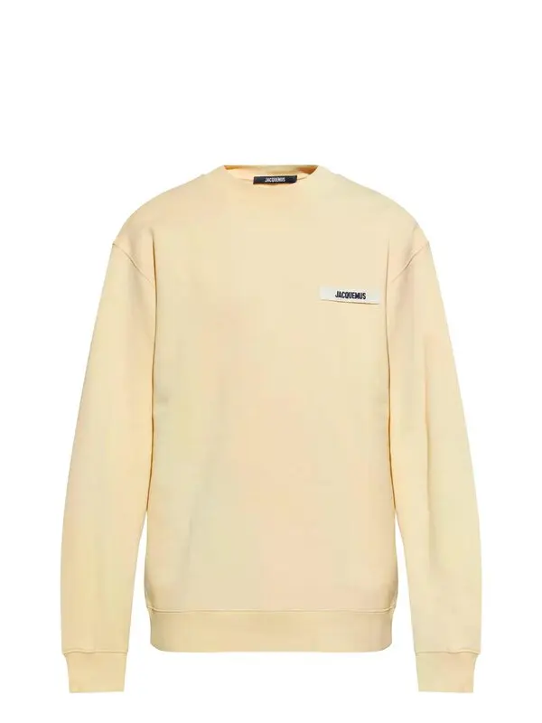 Jacquemus Logo-patch Sweatshirt - Neutrals
