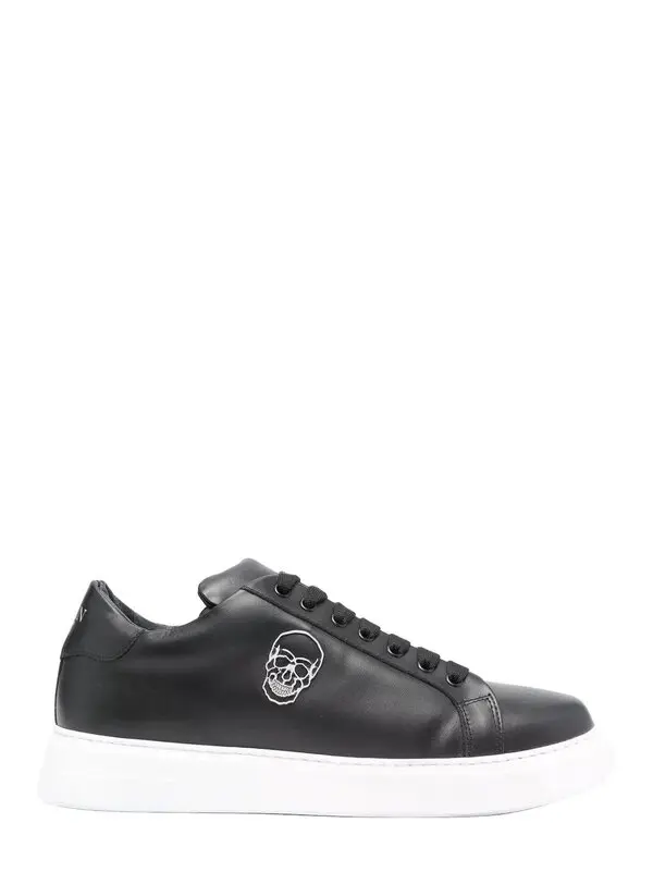 Philipp Plein Skull-plaque Low-top Sneakers - Black