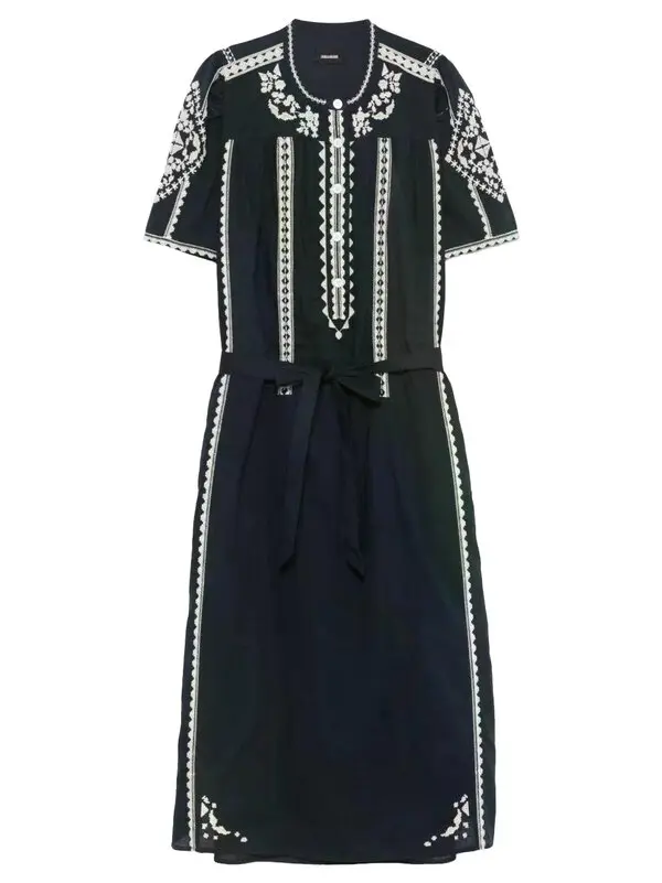 Zadig&Voltaire Rigy Midi Dress - Blue