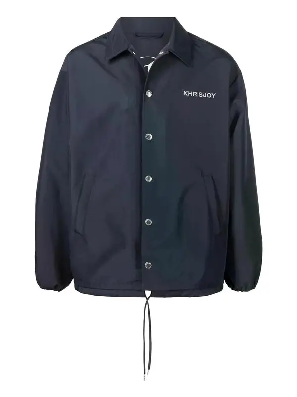 Khrisjoy Logo-printed Shirt Jacket - Blue