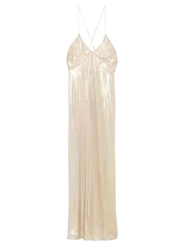 Zadig&Voltaire Metallic Midi Dress - Gold