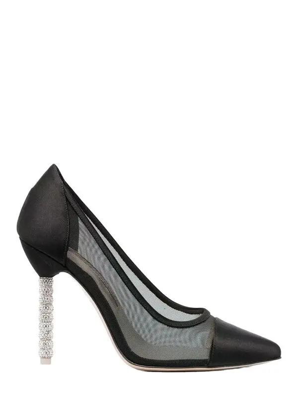 SOPHIA WEBSTER Jasmine 110mm Crystal-embellished Pumps - Black