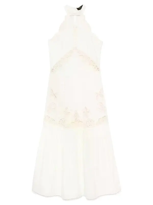 TWINSET Lace-detailed Maxi Dress - Neutrals