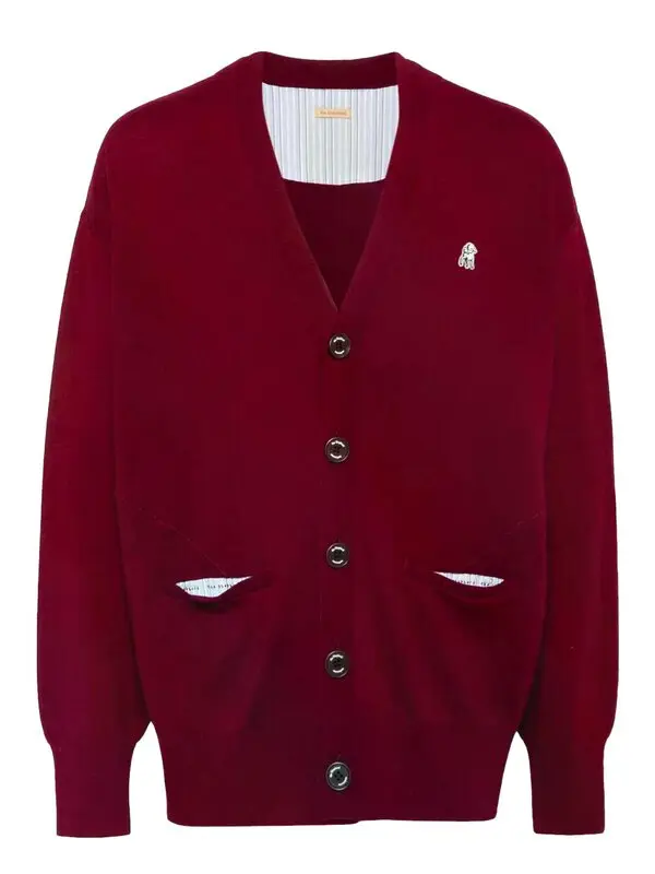 Undercover Sheep Patch Cardigan - Red