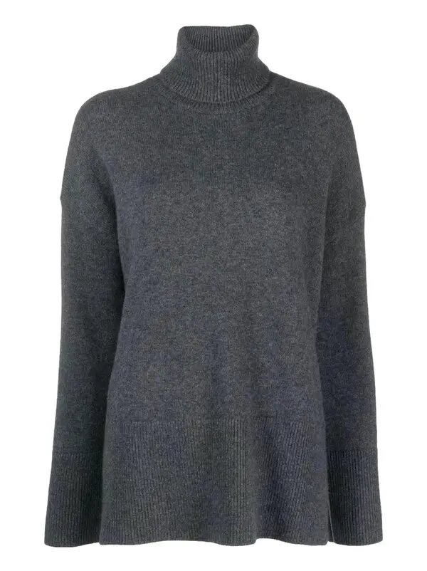 P.a.r.o.s.h Mélange-effect Roll-neck Jumper - Grey