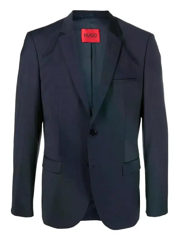 Hugo Single-breasted Suit Jacket - Blue
