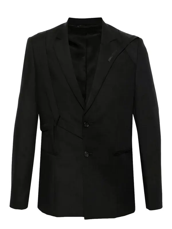 HELIOT EMIL Equilibrium Single-breasted Blazer - Black