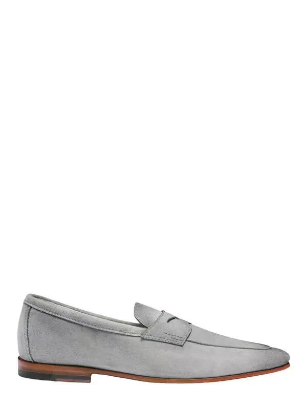 Santoni Carlo Leather Loafers - Blue