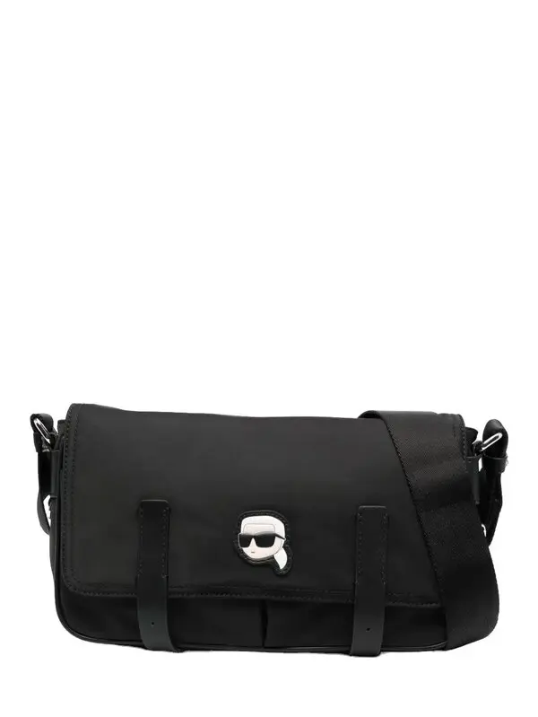 Karl Lagerfeld Ikonik Karl Patch Shoulder Bag - Black