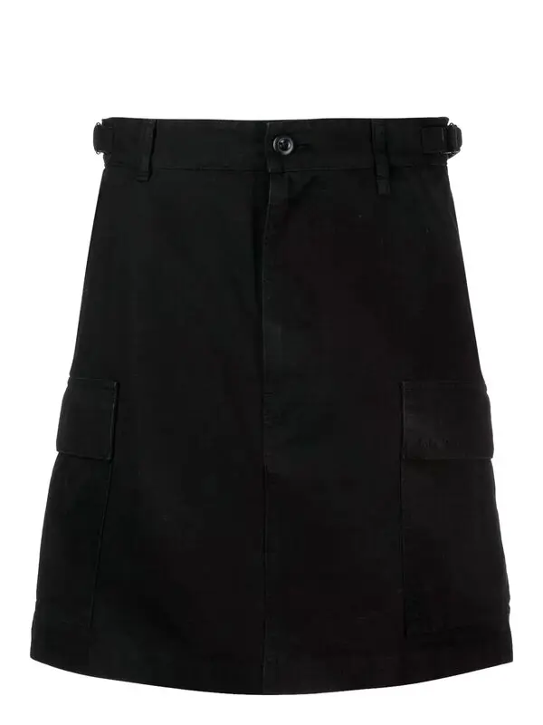 Balenciaga A-line Cargo Skirt - Black
