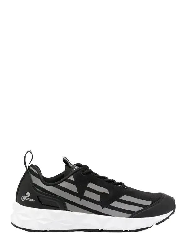 EA7 Logo-print Sneakers - Black