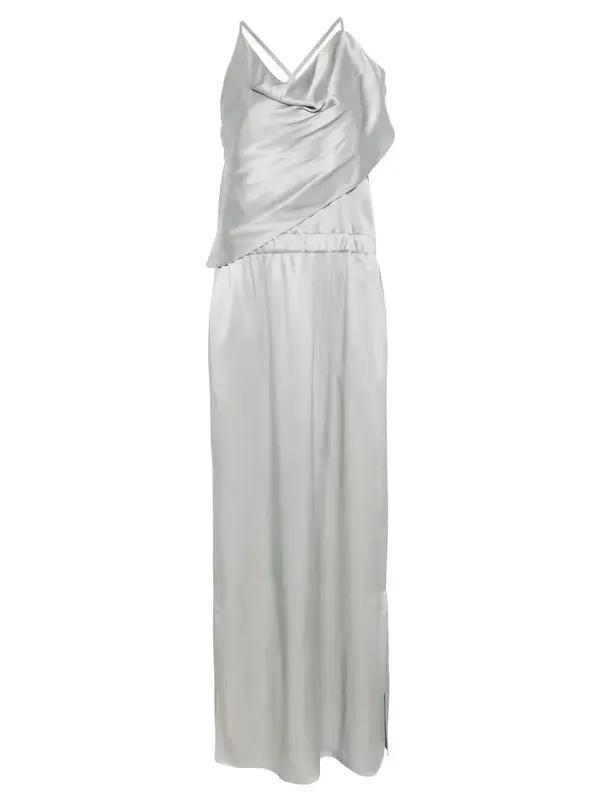 Giorgio Armani Silk Long Dress - Grey