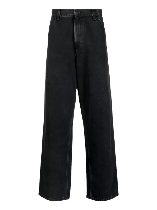 Carhartt Work In Progress Single Knee Wide Leg Jeans - Black