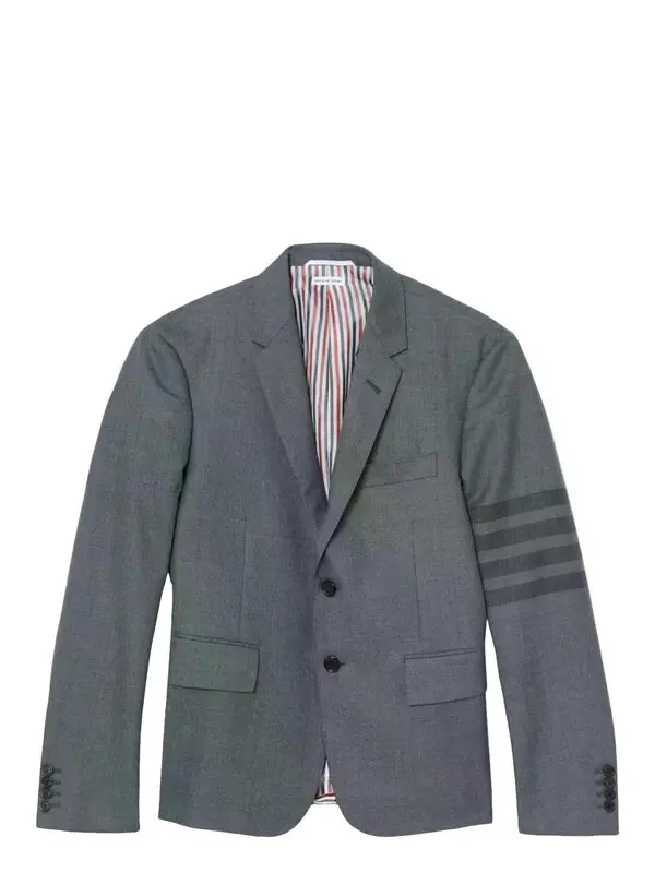 Thom Browne 4-bar Single-breasted Blazer - Grey
