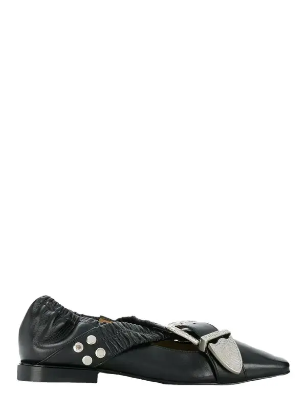 Toga Buckle-detail Pumps - Black