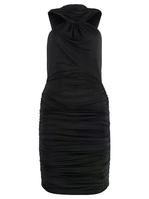Giuseppe Di Morabito Hooded Mini Dress - Black