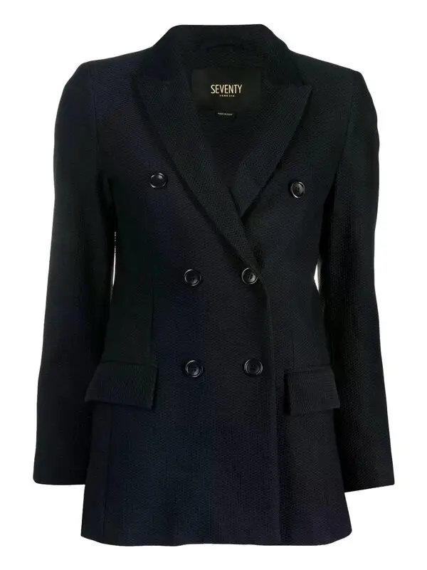 Seventy Double-breasted Tailored Blazer - Blue