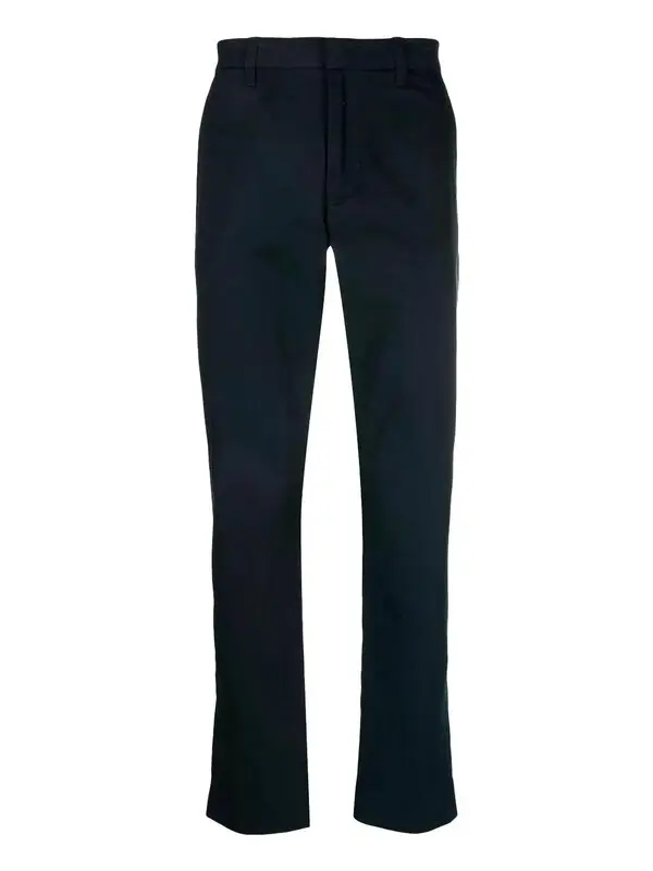 Vince Mid-rise Straight-leg Trousers - Blue