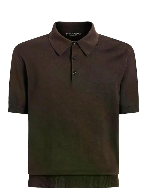 Dolce & Gabbana Short-sleeved Polo Shirt - Brown