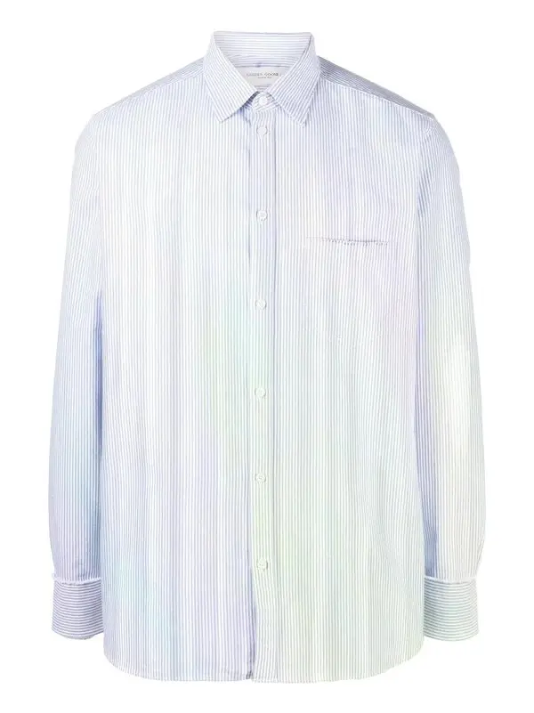 GOLDEN GOOSE Striped Shirt - Blue
