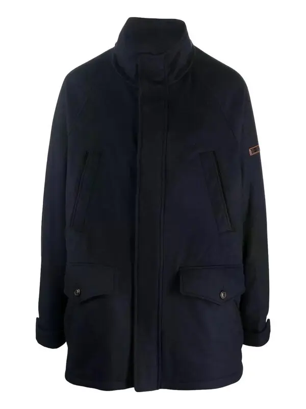 Ralph Lauren Purple Label Cotton-wool Blend Parka - Blue