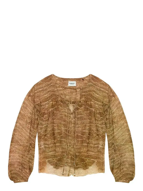 MARANT ETOILE Advika Top - Brown