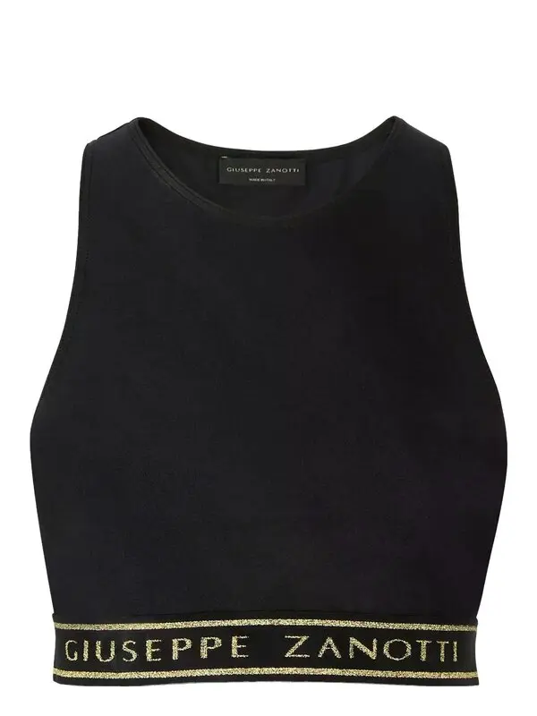 GIUSEPPE ZANOTTI Logo-underband Tank Top - Black