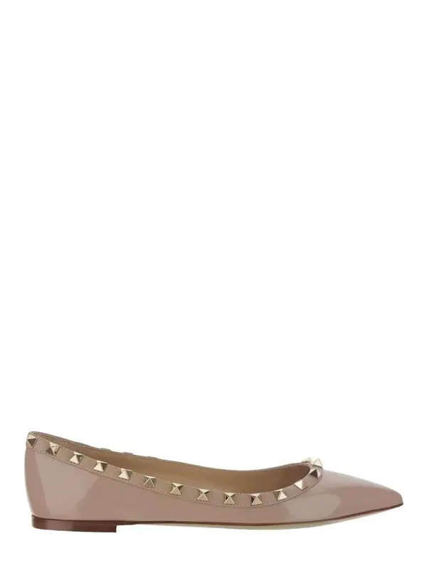 Valentino Garavani Patent Rockstud Ballet Flats - Pink