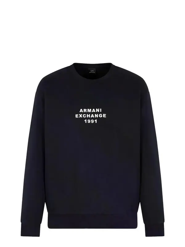 Armani Exchange Logo-detail Sweatshirt - Blue