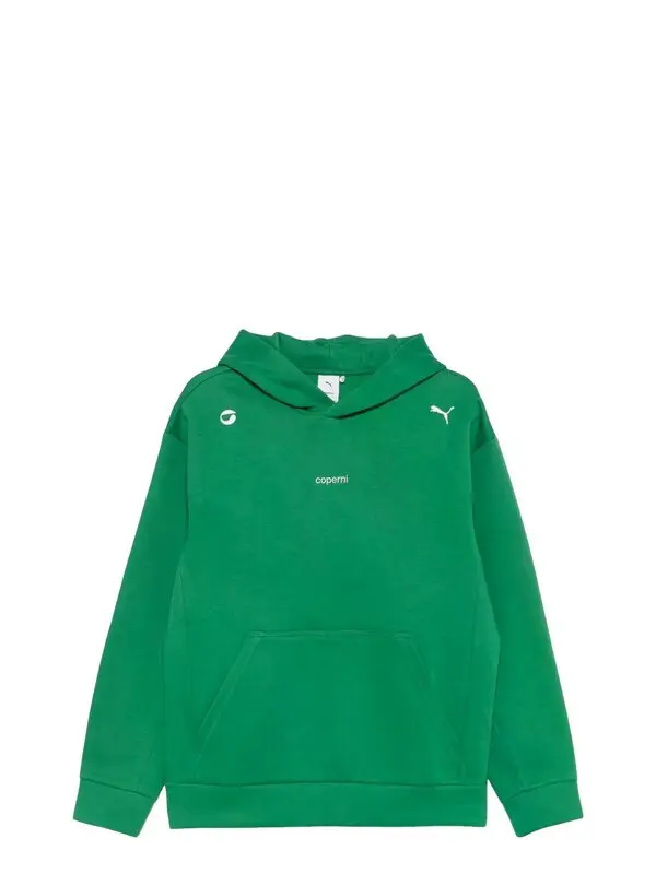 Coperni Puma X Logo-embroidered Hoodie - Green