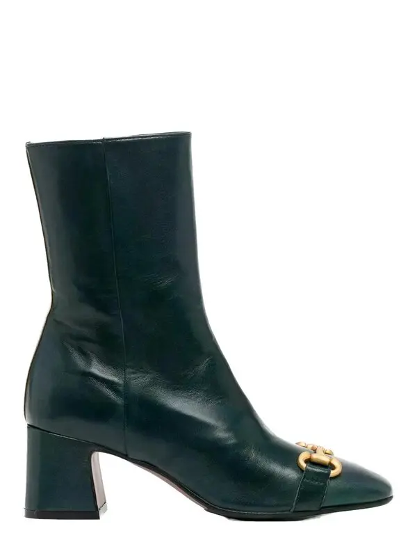 MADISON MAISON 60mm Back Stripe Horsebit-detail Boots - Blue