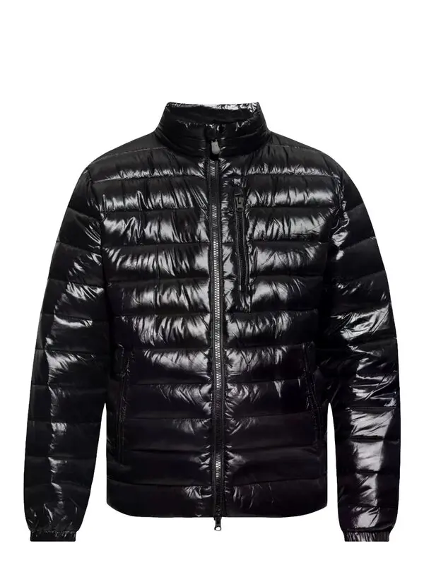 SAVE THE DUCK Logo-patch Padded Jacket - Black