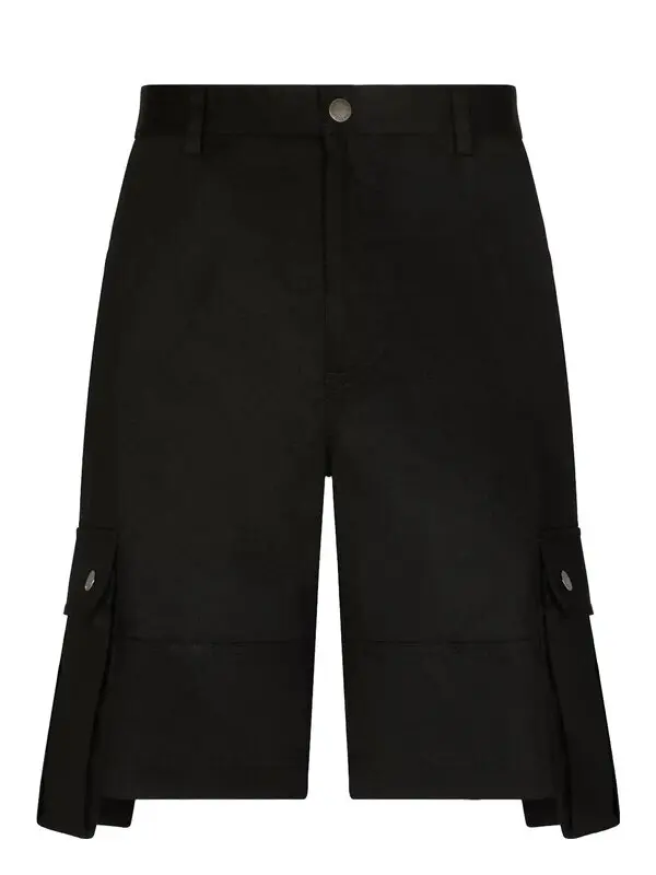 Dolce & Gabbana Knee-length Cotton Bermuda Shorts - Black