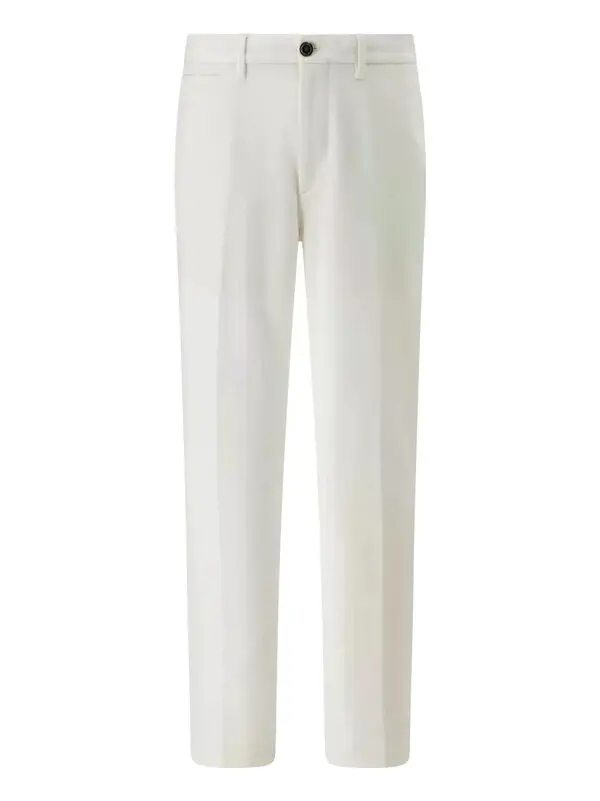 Boggi Milano Stretch-cotton Trousers - White