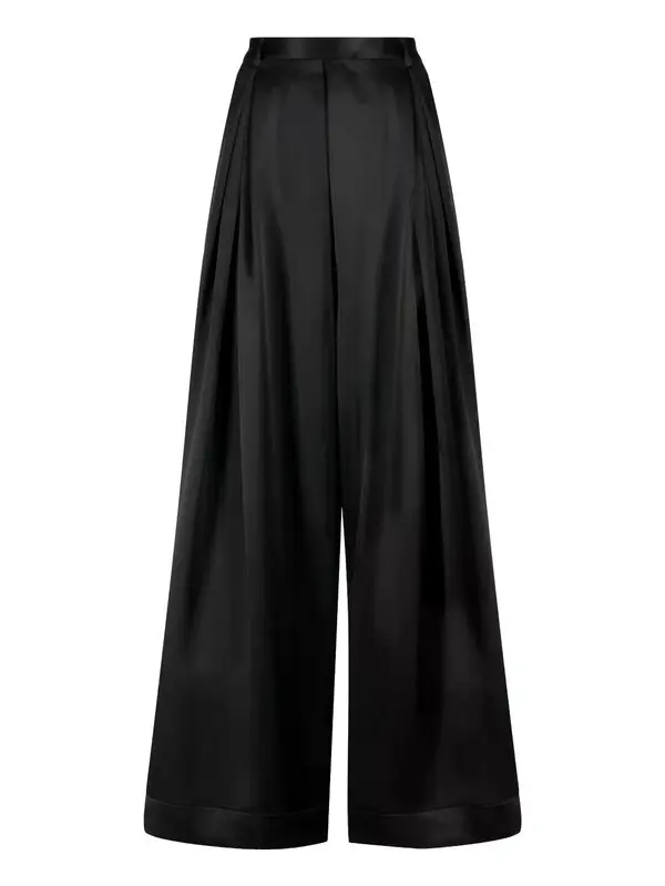 Goen.j Pleated Wide-leg Pants - Black