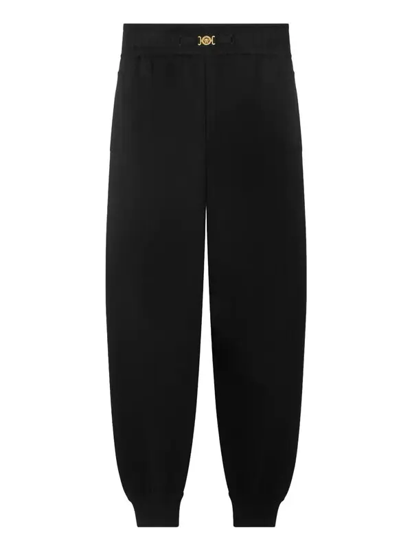 Versace Knitted Track Pants - Black