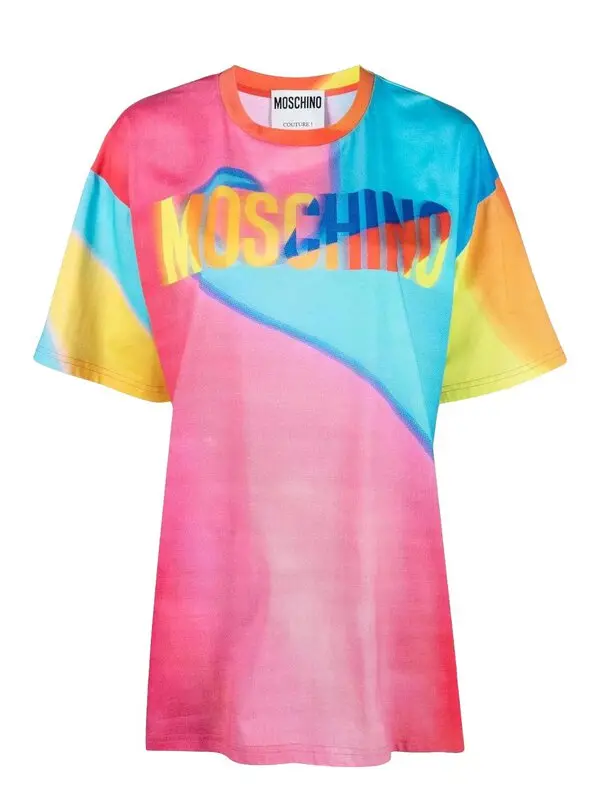 Moschino Logo-print Oversized T-shirt - Pink