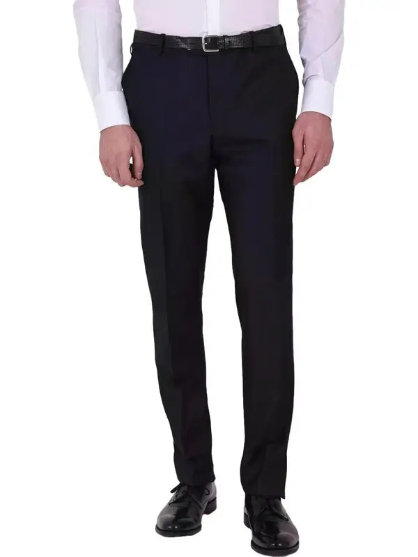 DELL'OGLIO Tailored Trousers With Pressed Creases - Blue