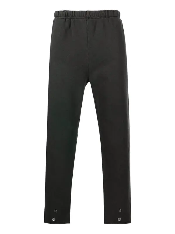 LES TIEN Cropped Straight-leg Joggers - Grey