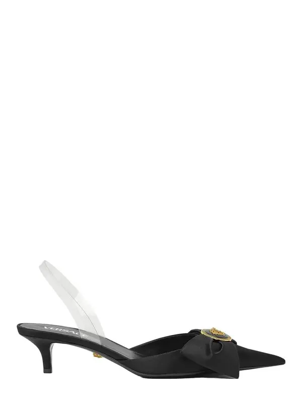 Versace Alia 45mm Slingback Pumps - Black