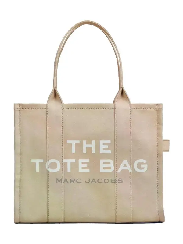 Marc Jacobs Large Logo-embroidered Tote - Neutrals
