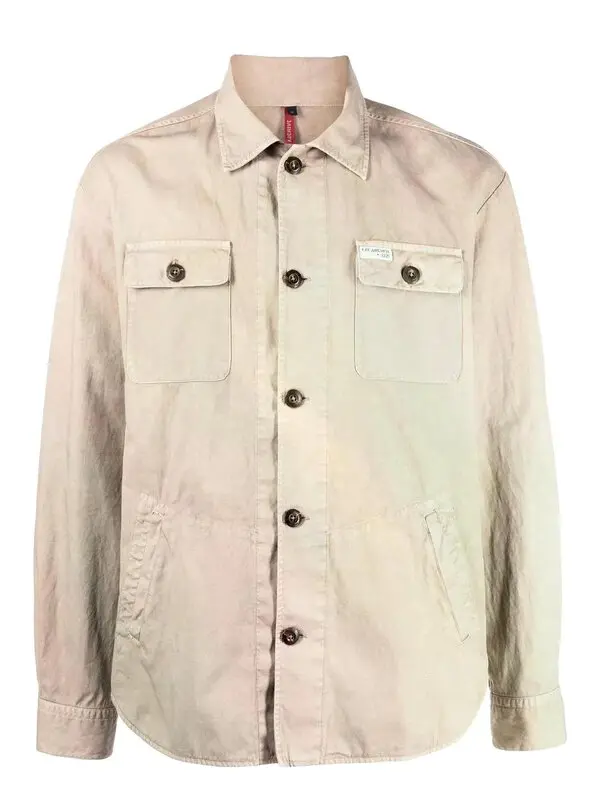 FAY Button-down Shirt Jacket - Neutrals