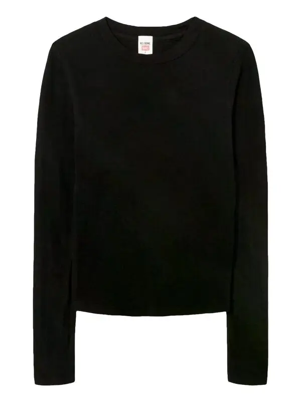 RE/DONE 90s Baby Long-sleeve Jumper - Black