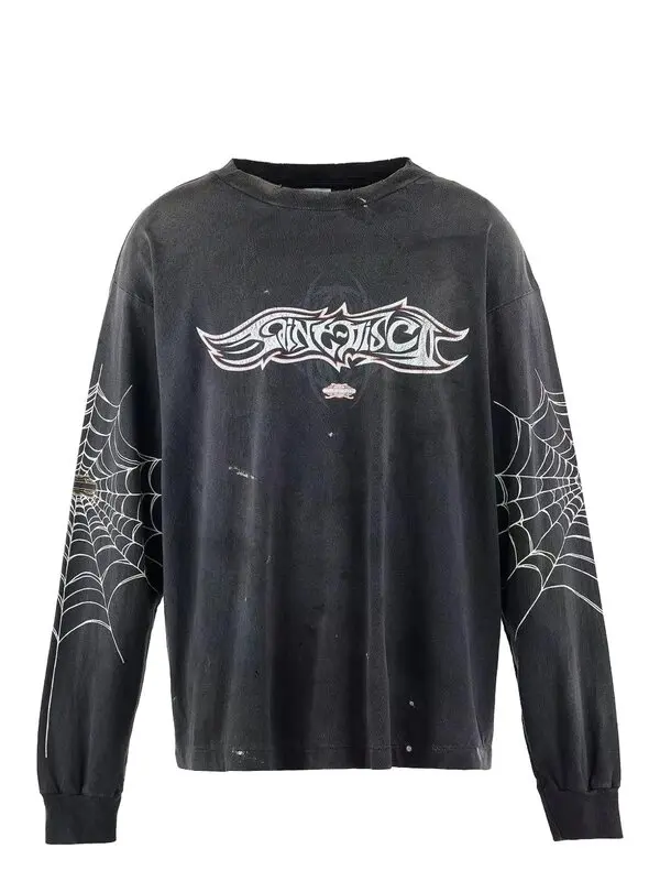 SAINT MXXXXXX Cotton Sweater - Black