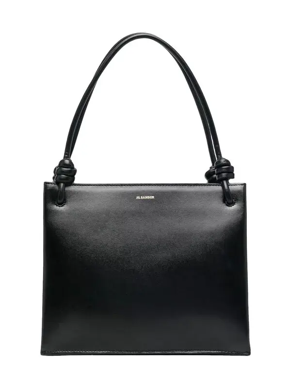 JIL SANDER Smooth Leather Shoulder Bag - Black
