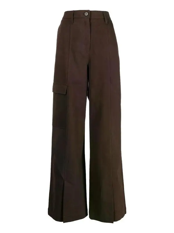 Goen.j Wide-leg Cargo Trousers - Brown