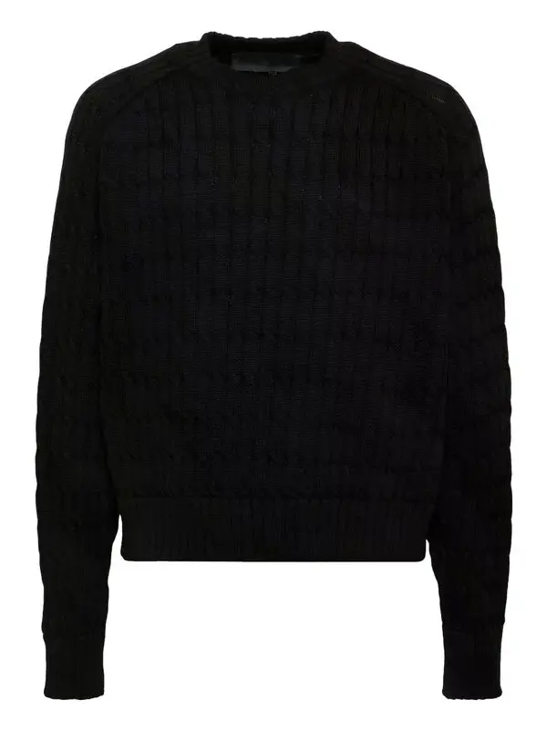 LGN LOUIS GABRIEL NOUCHI Cable-knit Pullover Sweater - Blue