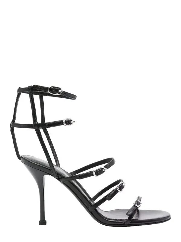 Alexander McQueen 95mm Leather Sandals - Black