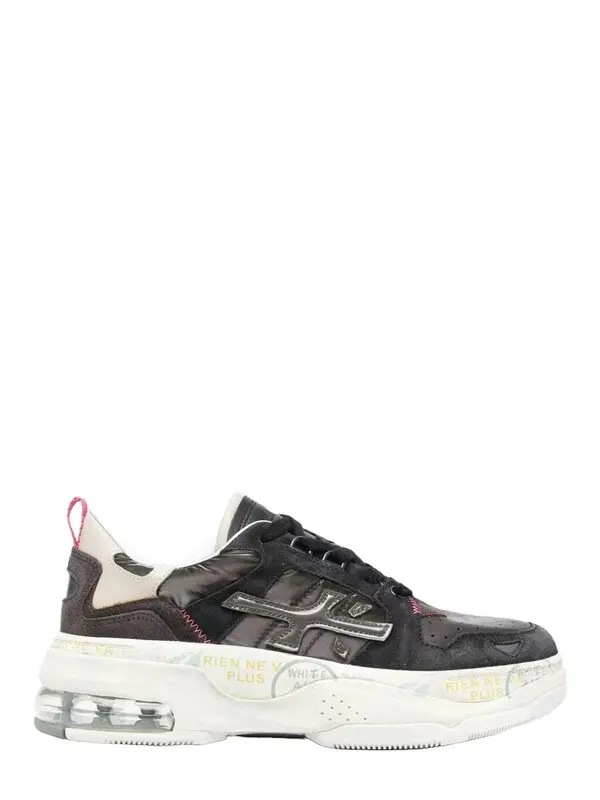 Premiata Drake Logo-patch Sneakers - Brown